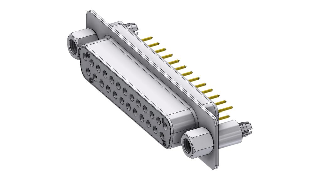 DTS25SY/2M86UNB5 | Deltron Connectors D-Sub socket, Socket, DB-25, Radial Leads | Elfa Distrelec ...